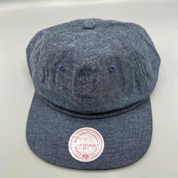 Mitchell & Ness | Accessories | Mitchell Ness Hat Men Blue Blank Denim ...